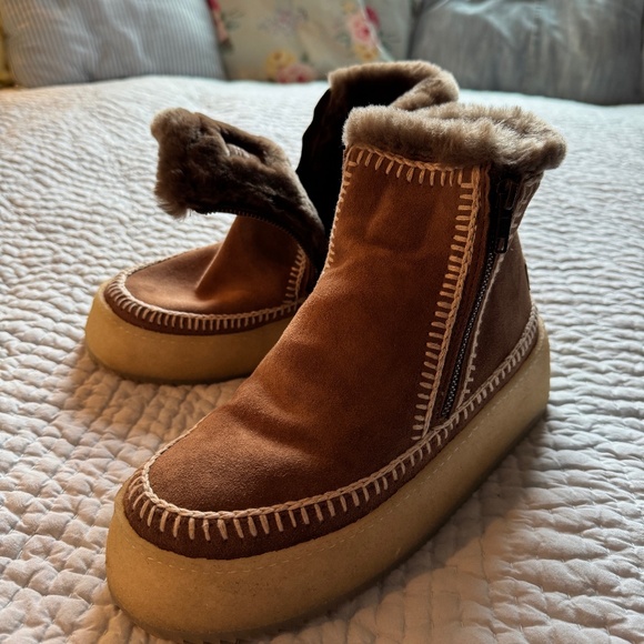 Laidback London | Shoes | Laidback London Setsu Platform Zip Boots ...